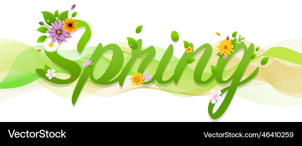 Etextspringwhitebackground 10 m f 230320 Vector Image