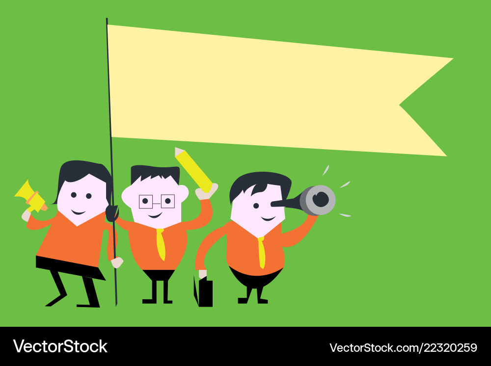 Flat design business concept Royalty Free Vector Image