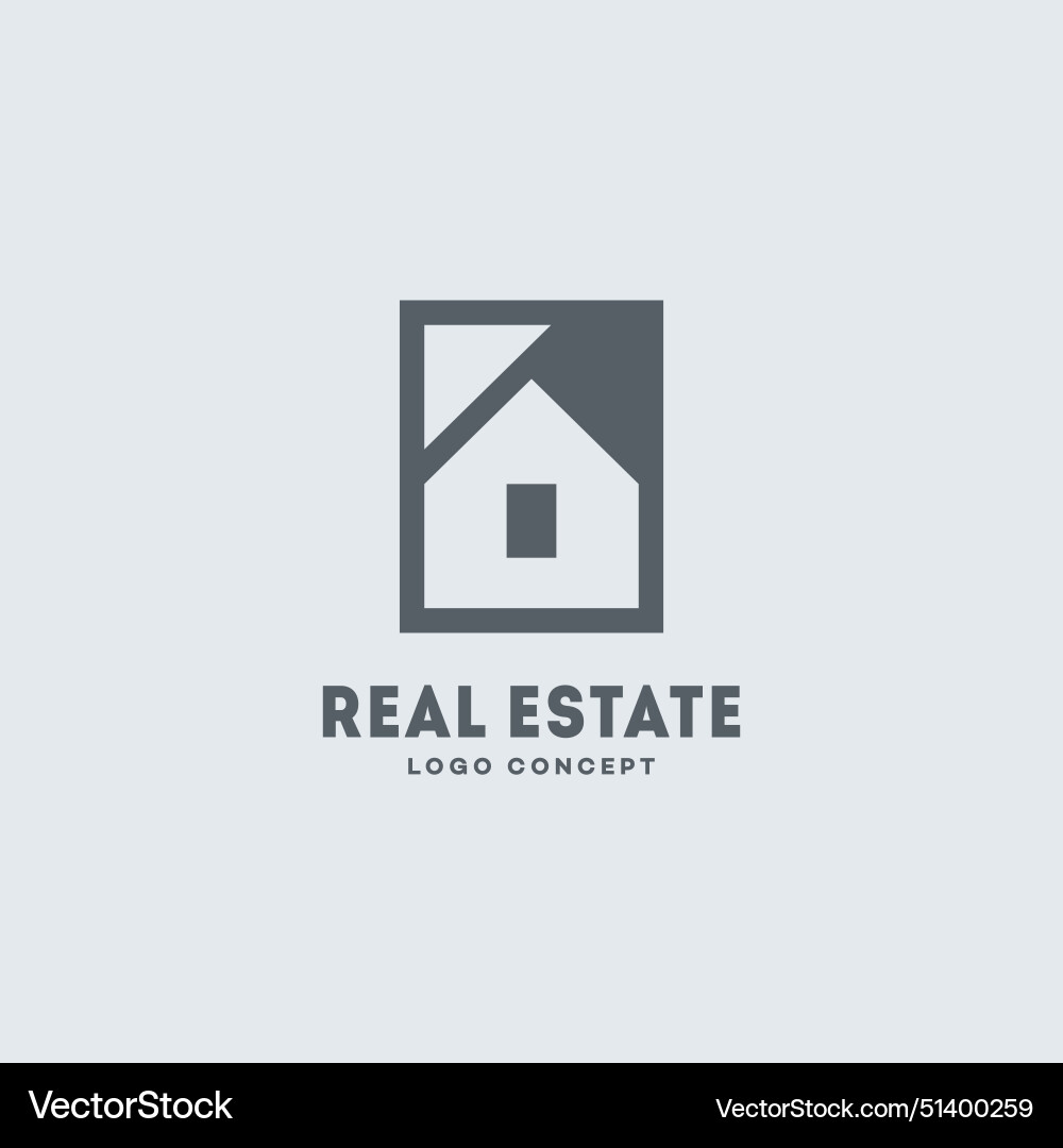Real estate logo Royalty Free Vector Image - VectorStock