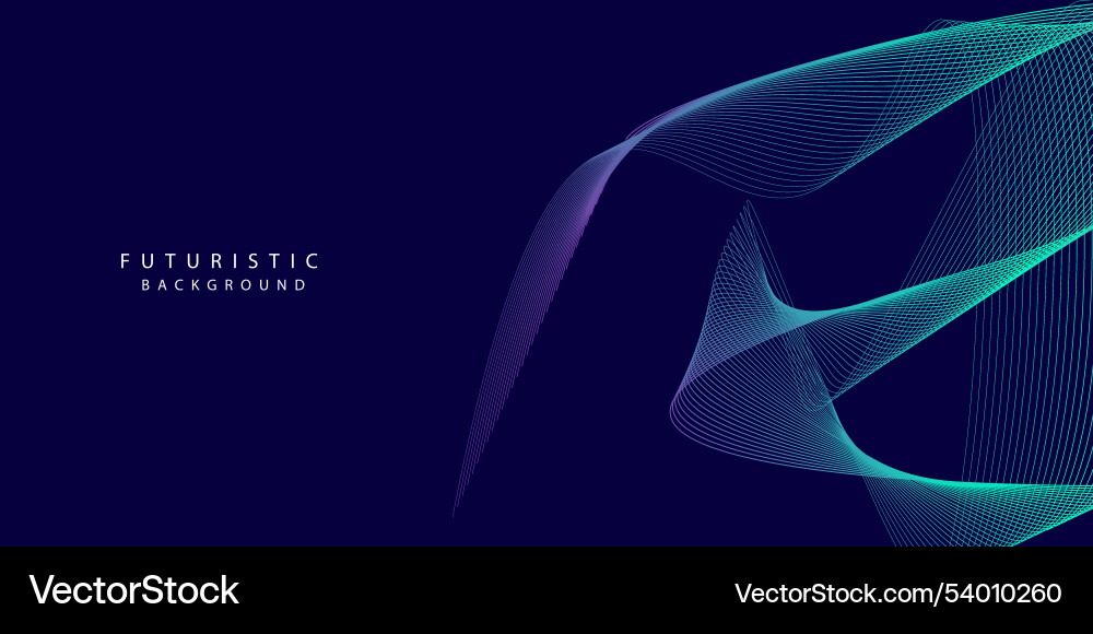 Abstract dark blue digital future technology Vector Image