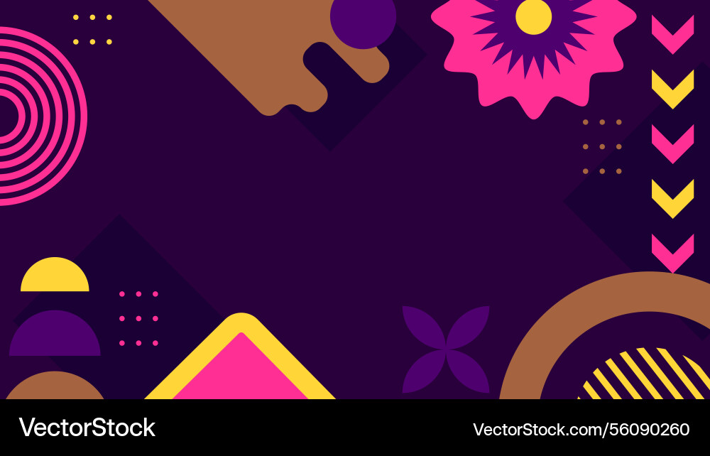 Abstract geometric background with shape patterns Vector Image