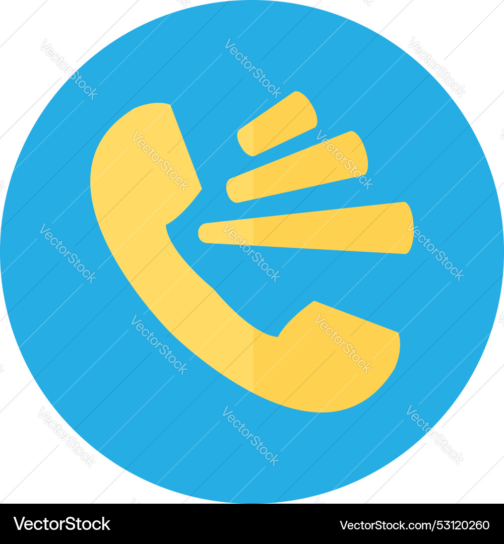 Calling phone icon business element Royalty Free Vector
