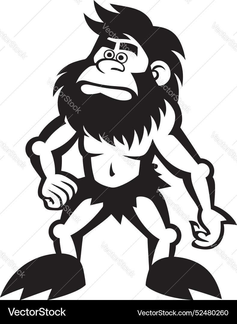 Caveart alfie creative caveman symbol ancient al Vector Image