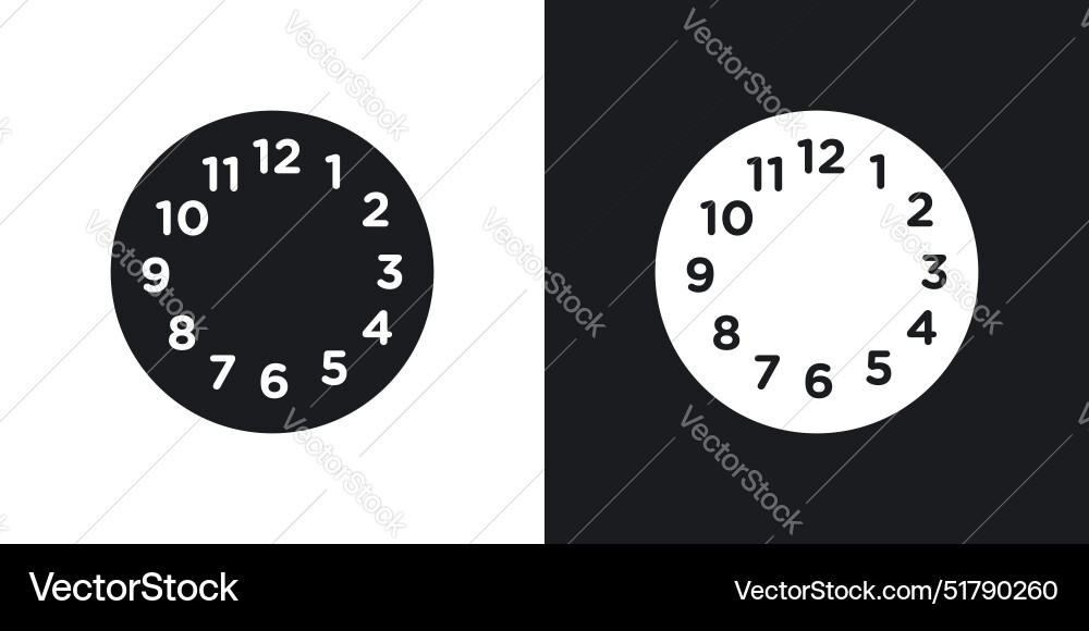 Clock face icon Royalty Free Vector Image - VectorStock