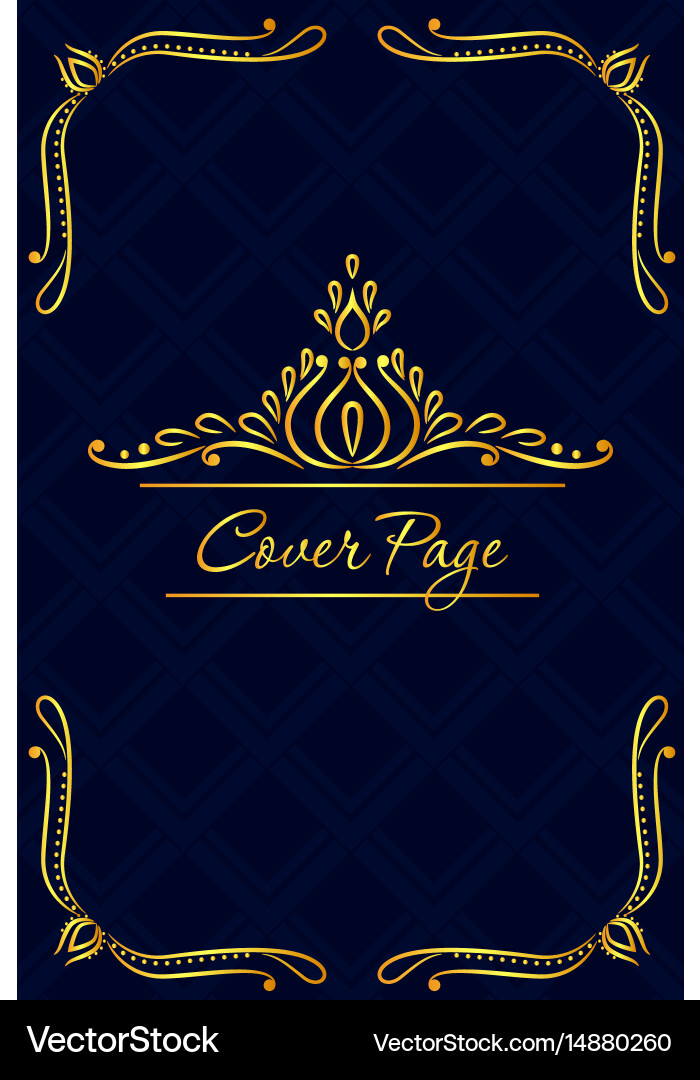 Cover page Royalty Free Vector Image - VectorStock