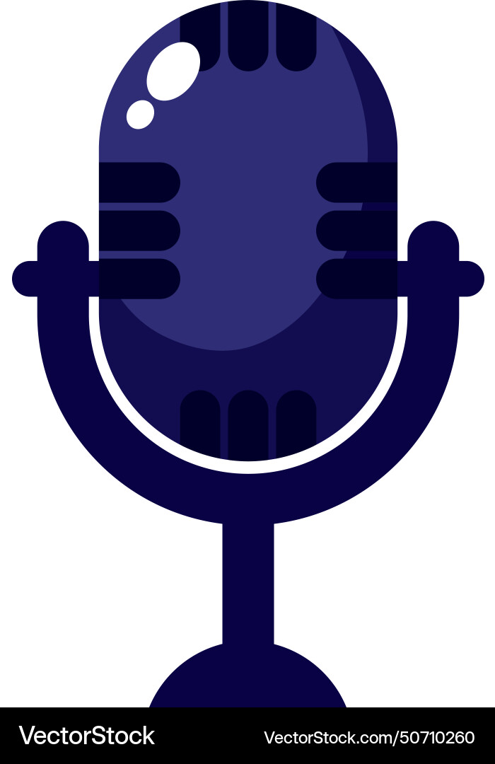 Dj microphone music Royalty Free Vector Image - VectorStock