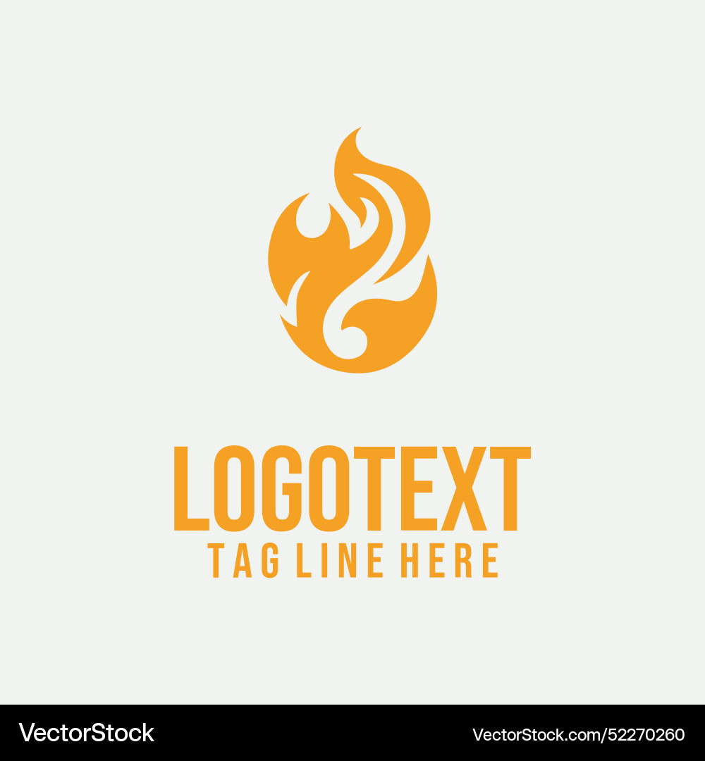 Flame bird logo Royalty Free Vector Image - VectorStock