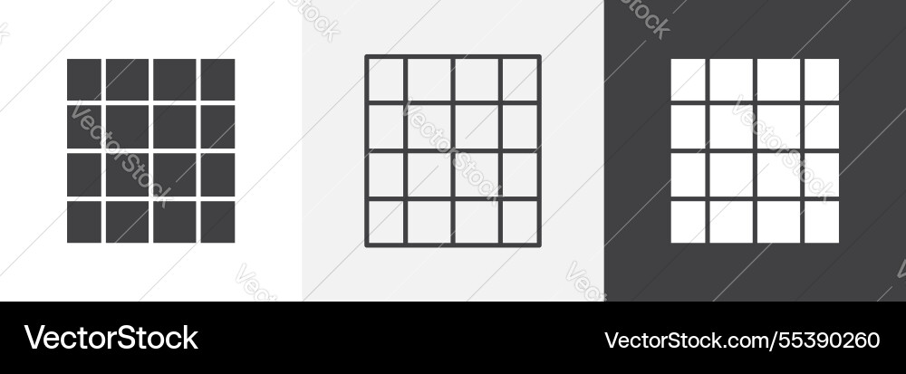 Grid icons graphics pack Royalty Free Vector Image