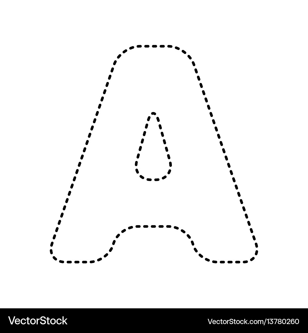 Letter a sign design template element Royalty Free Vector