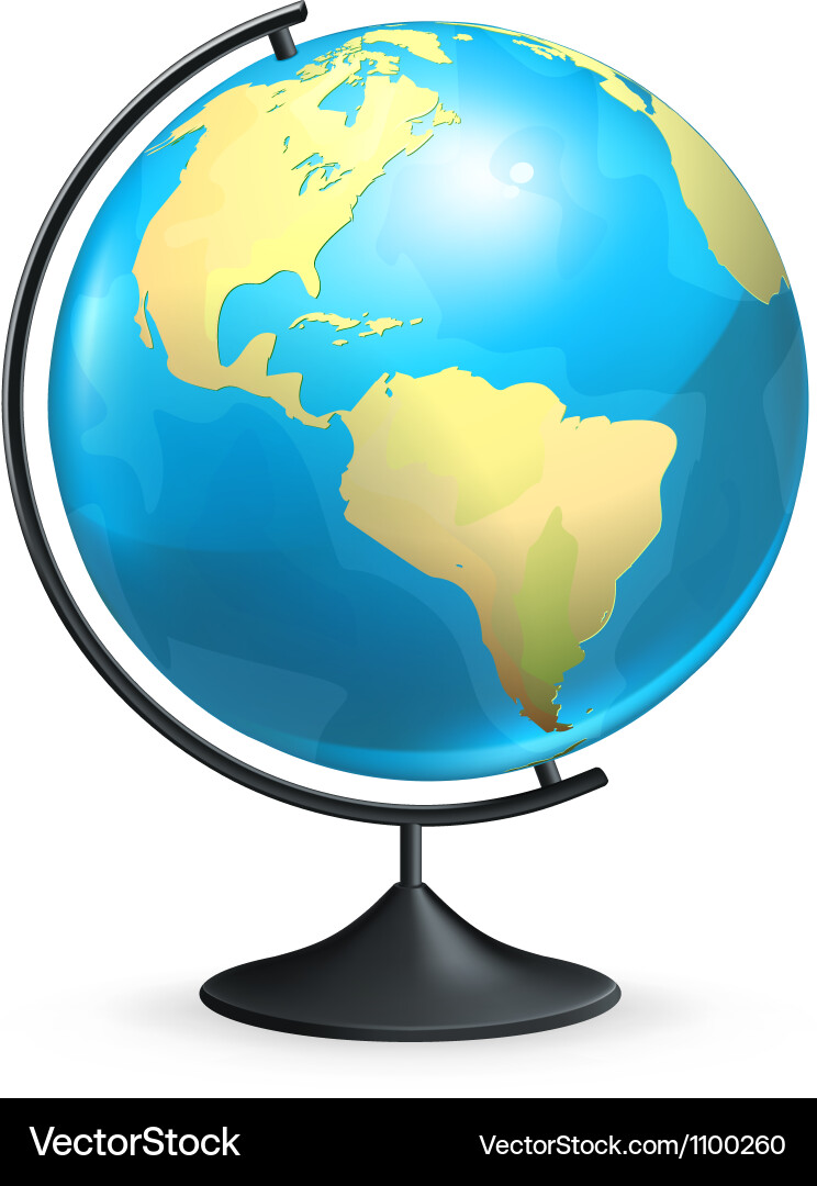 School globe Royalty Free Vector Image - VectorStock