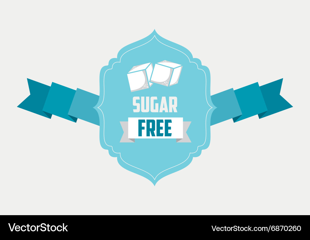 Sugar free design Royalty Free Vector Image - VectorStock