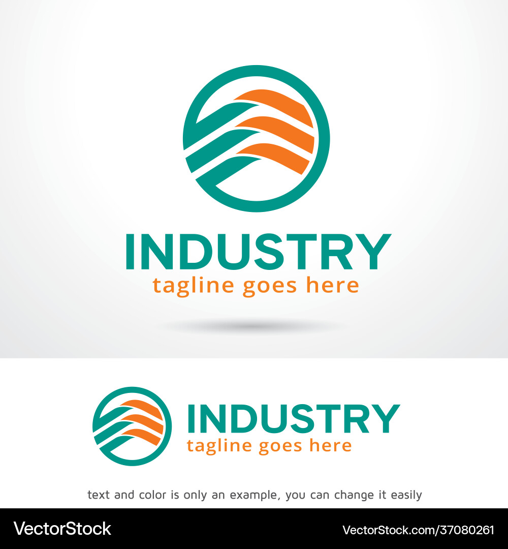 Abstract circle logo template Royalty Free Vector Image