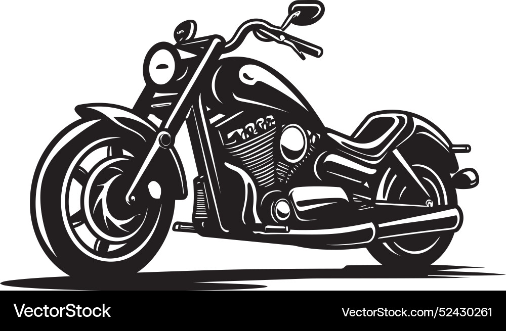 Darkened biker pose moto Royalty Free Vector Image