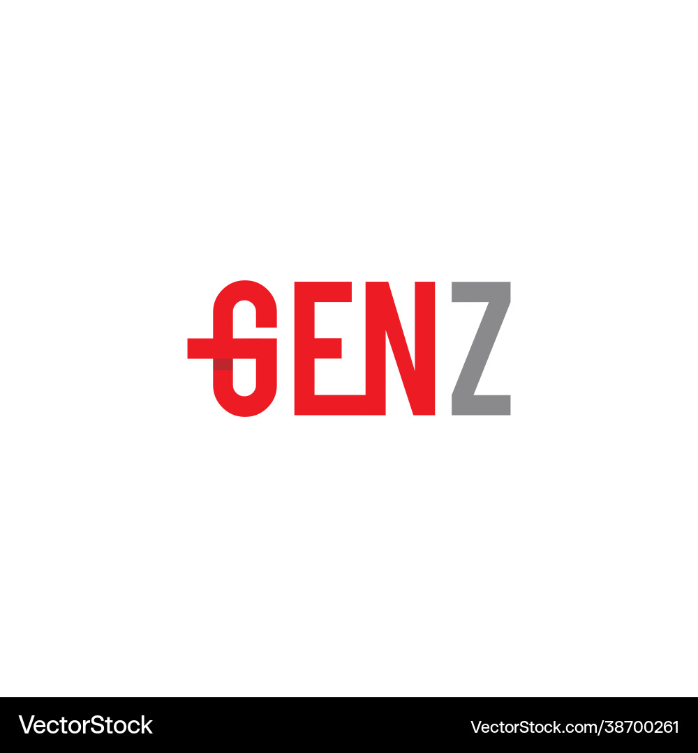Genz logo Royalty Free Vector Image - VectorStock
