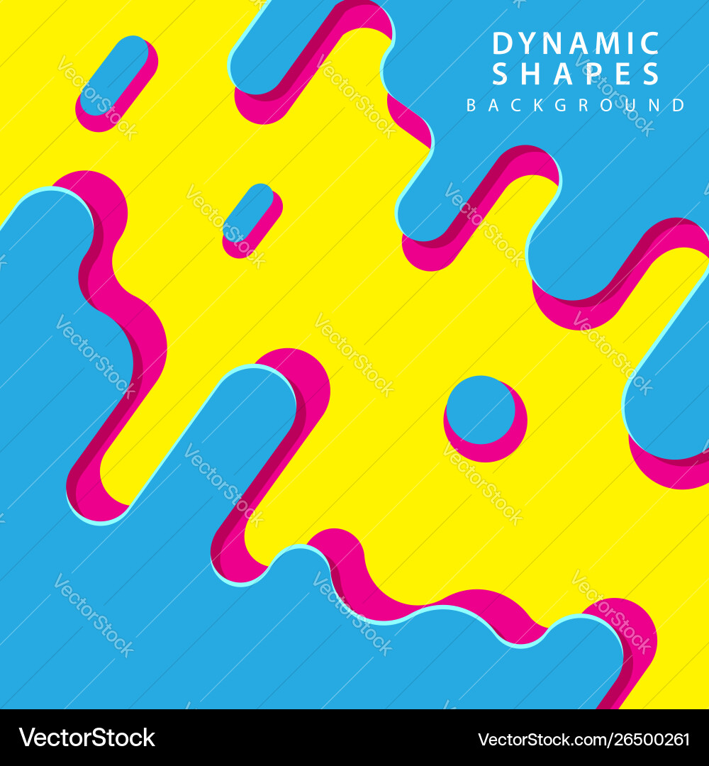 Moderne dynamische Formen Stil Hintergrund Vektorbild