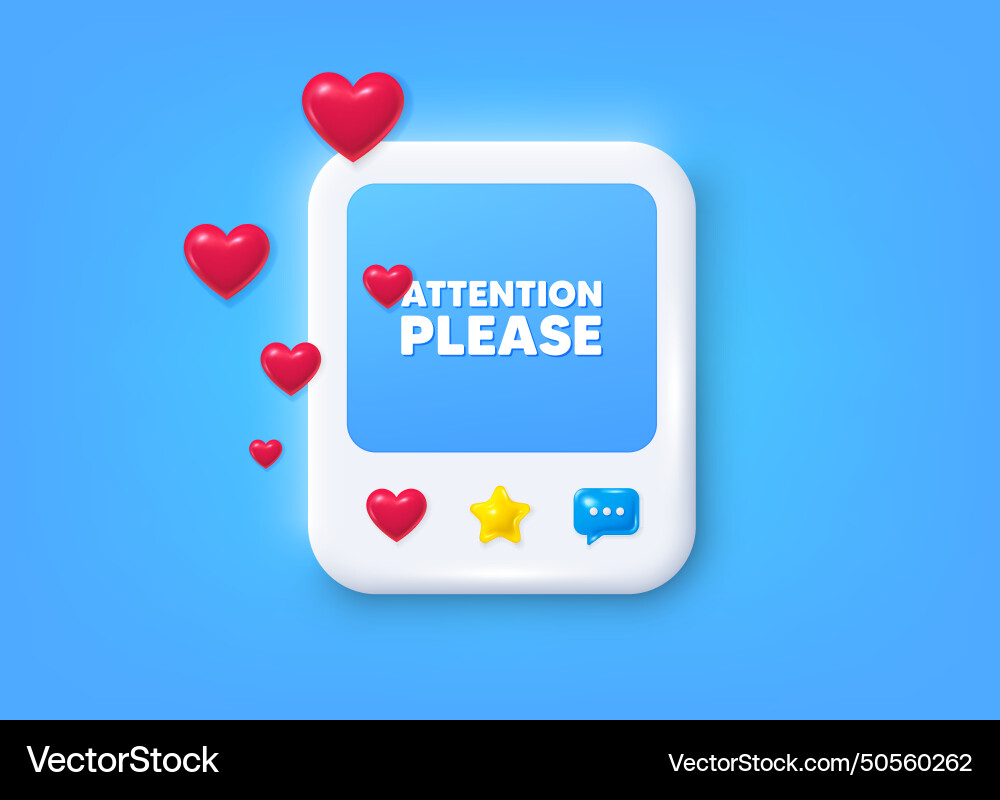 Attention please symbol special offer sign Vector Image