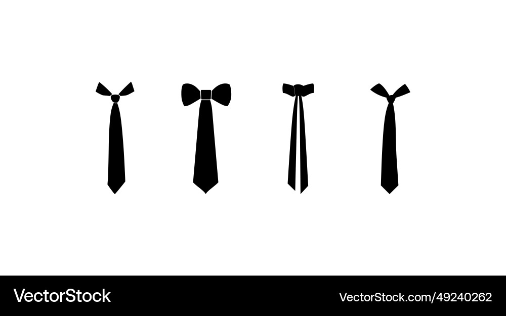 Black tie event graphics Royalty Free Vector Image