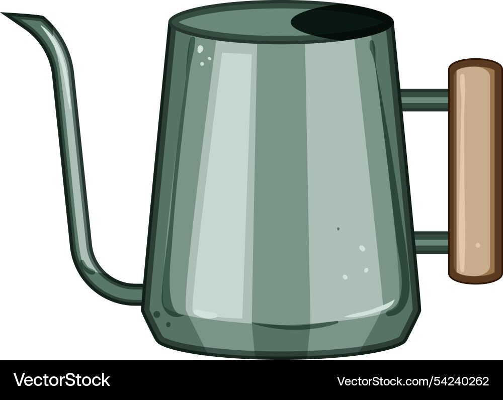 Durable watering can metal cartoon Royalty Free Vector Image