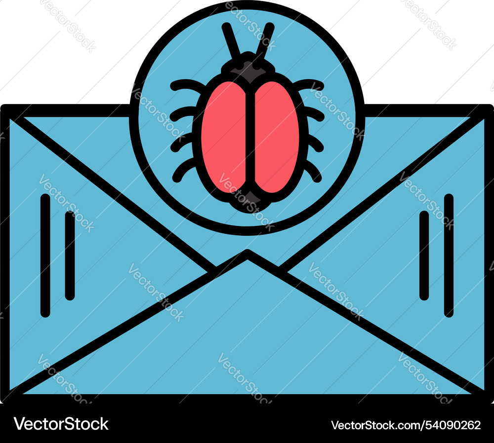 Email virus Royalty Free Vector Image - VectorStock