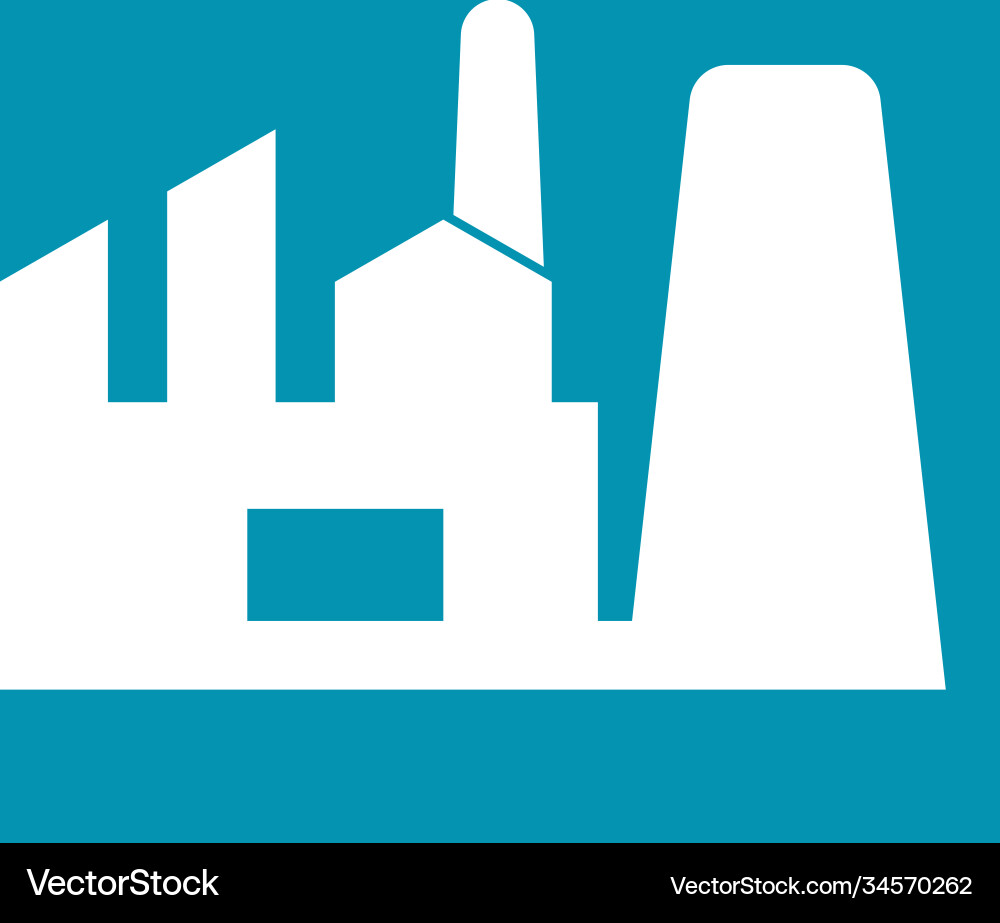 Factory building industrial Royalty Free Vector Image