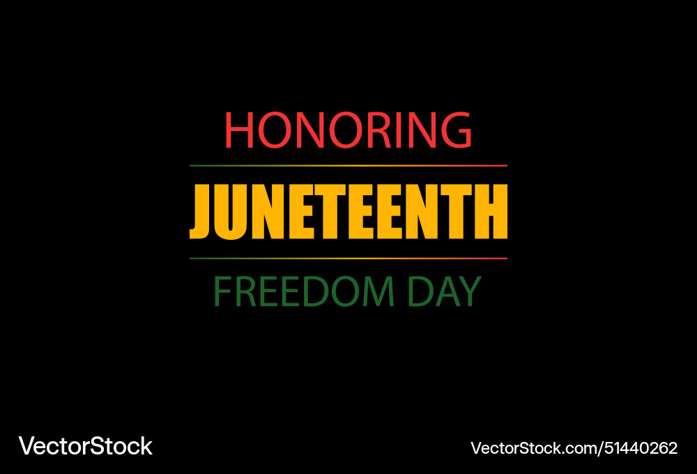 Juneteenth celebration freedom through flag design