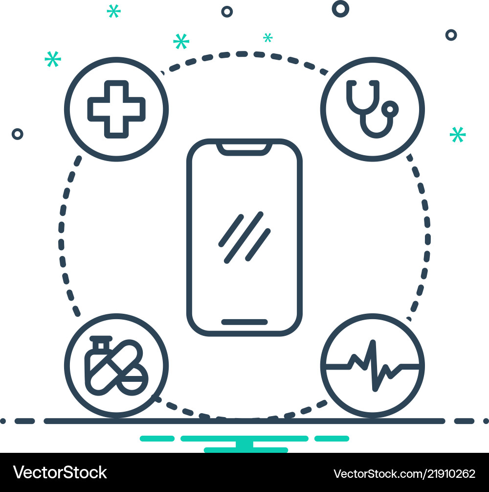 Mobile healthcare Royalty Free Vector Image - VectorStock