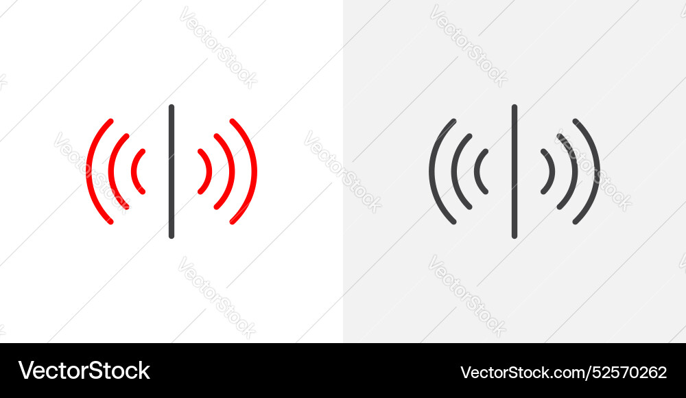 Sensor icon set on white background Royalty Free Vector