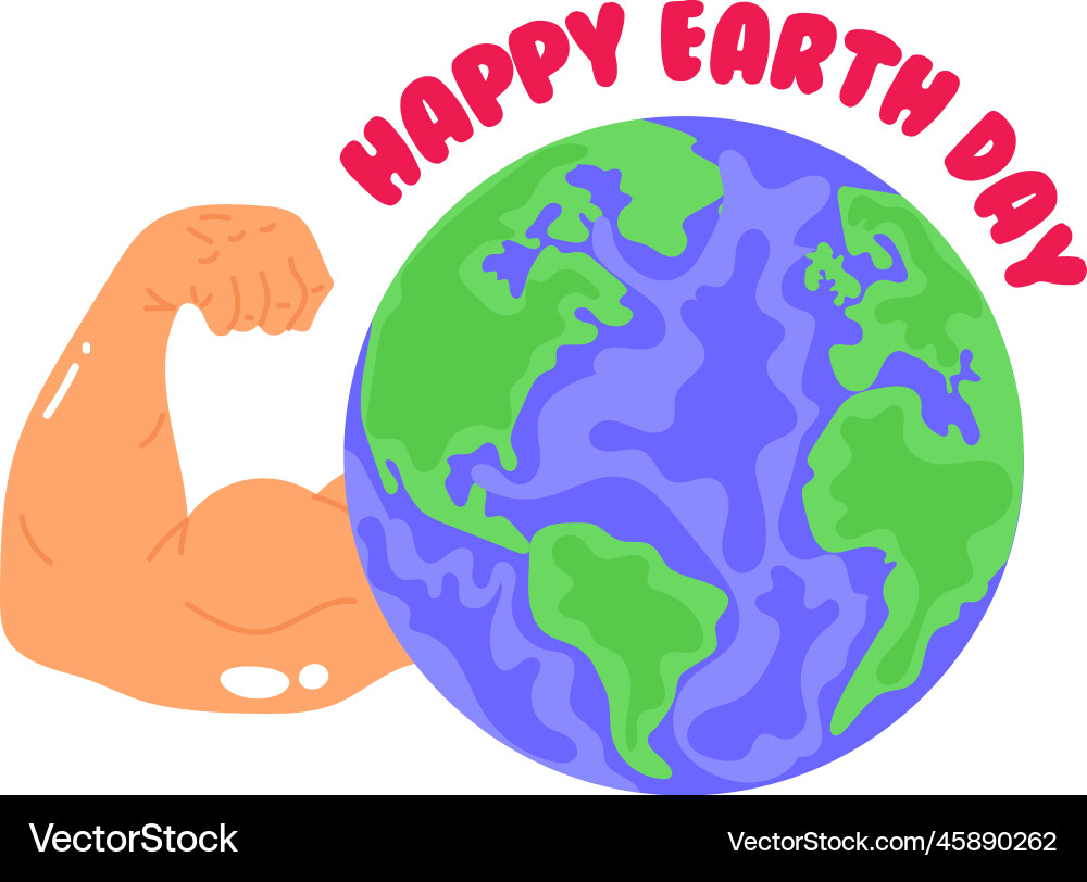 Strong earth Royalty Free Vector Image - VectorStock