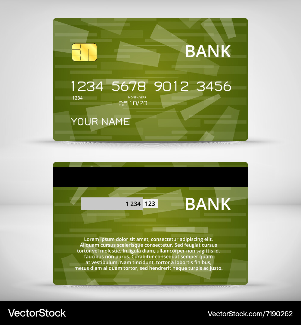 Templates of credit cards design Royalty Free Vector Image