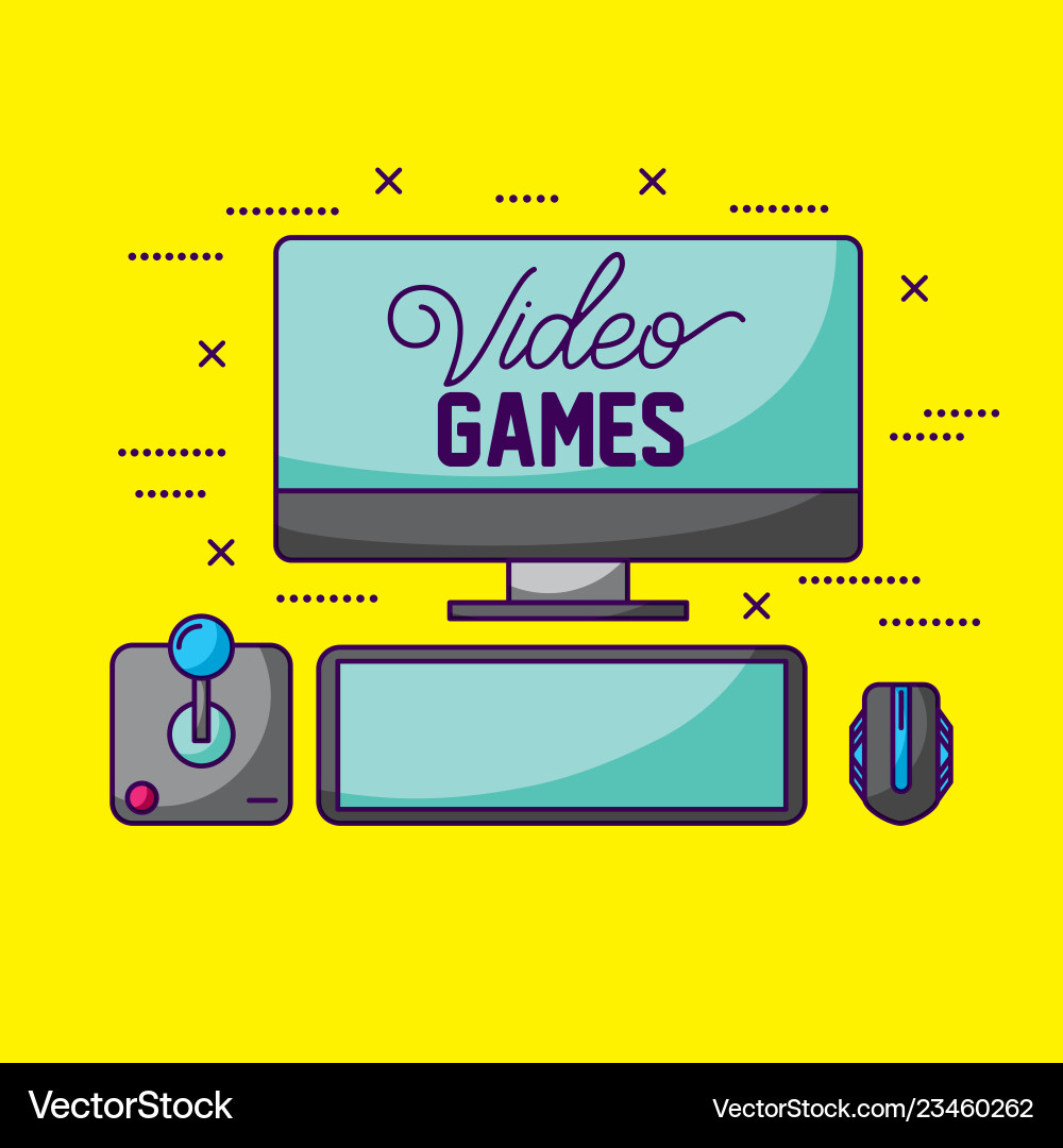 Video games design Royalty Free Vector Image - VectorStock