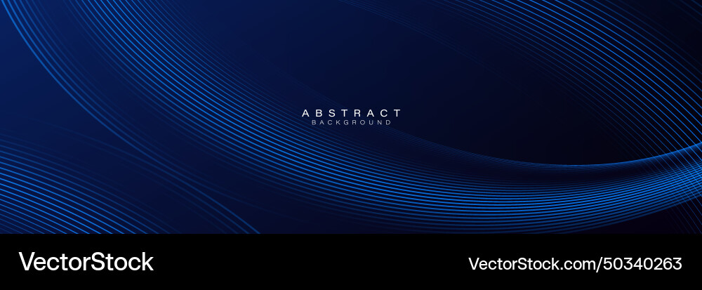 Abstract glowing geometric oval lines on dark Vector Image