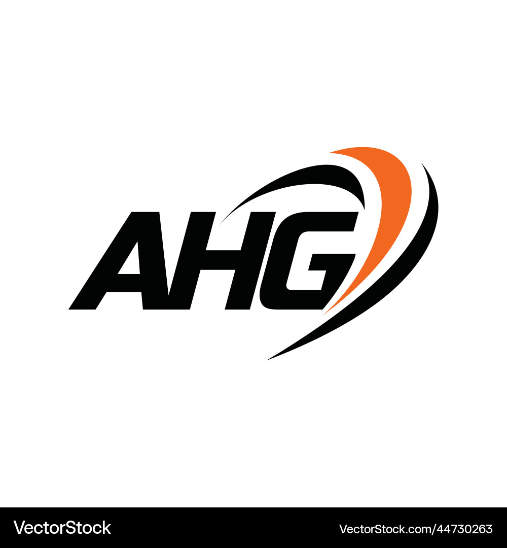 Ahg monogram logo Royalty Free Vector Image - VectorStock