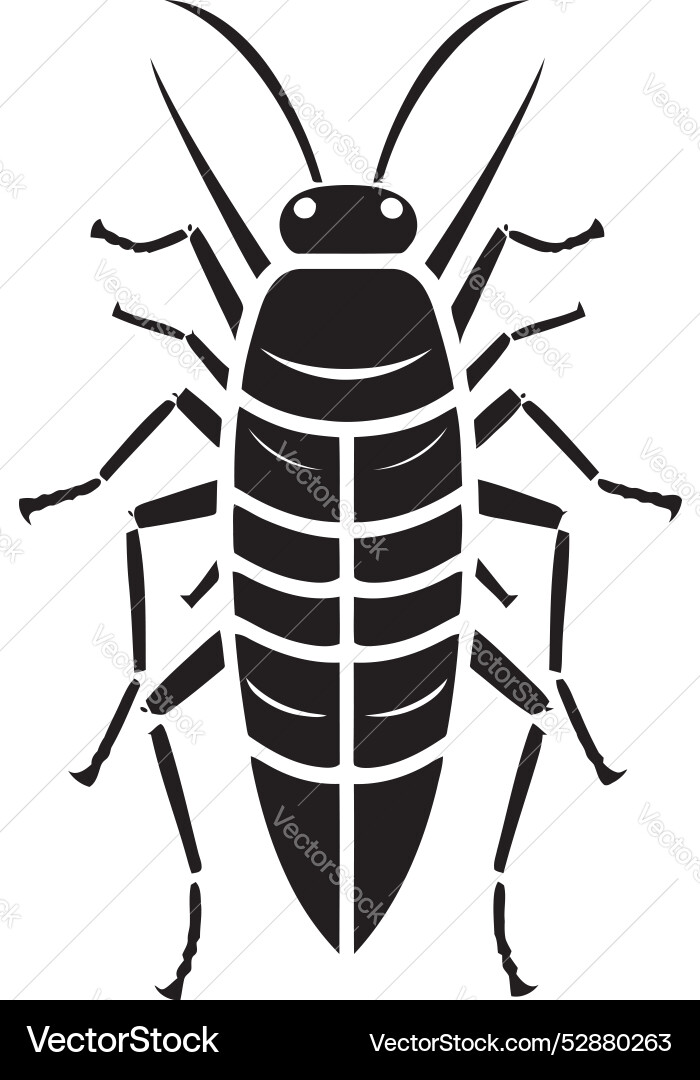 Aquatic artistry inky black emblem silverfish Vector Image