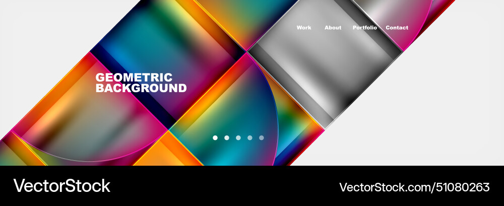 Colorful geometric pattern with squares Royalty Free Vector