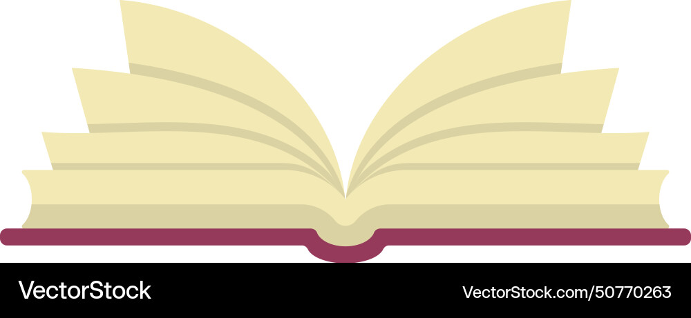 Redaing color icon bookstore logo book pages Vector Image