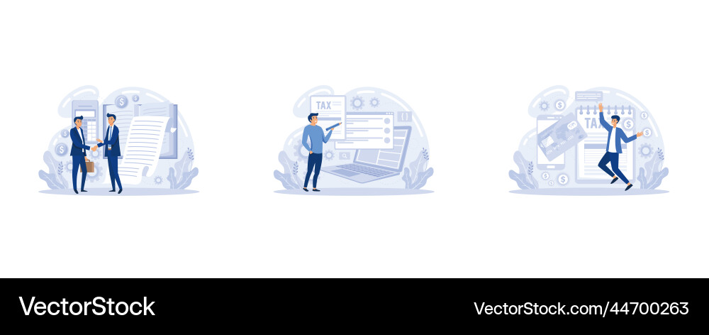 Tax Agent Service & Appointment Royalty Free Vector