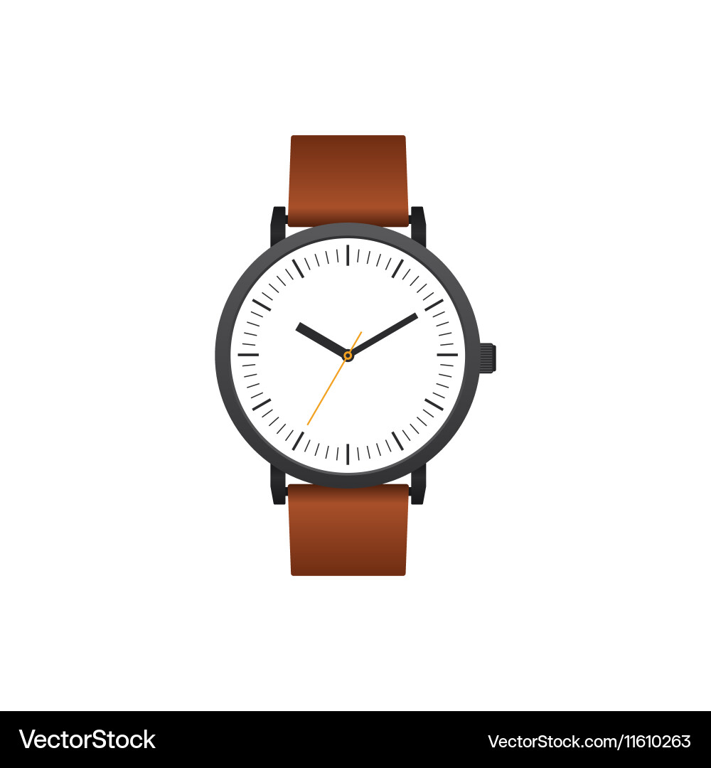 Watch isolated on white background Royalty Free Vector Image