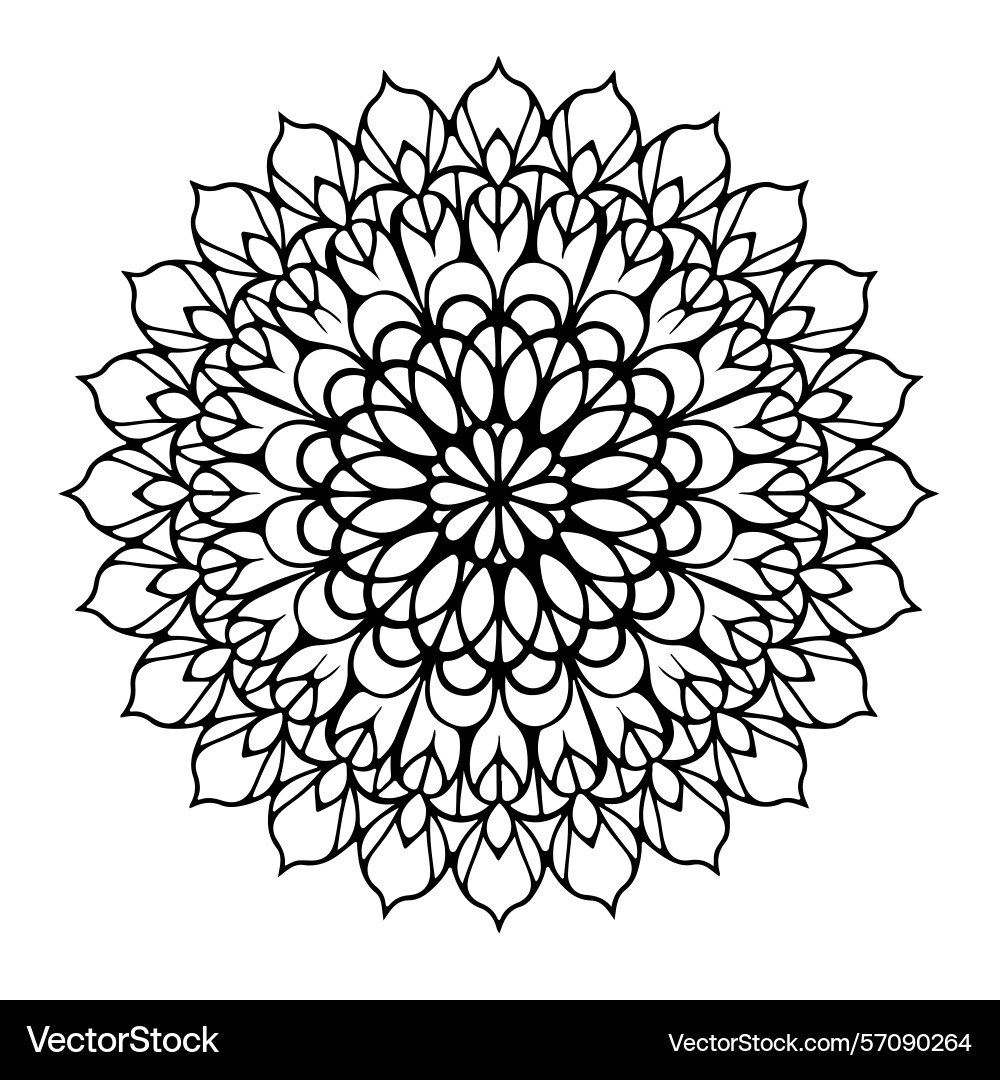 Abstract seamless floral pattern with ornate vinta