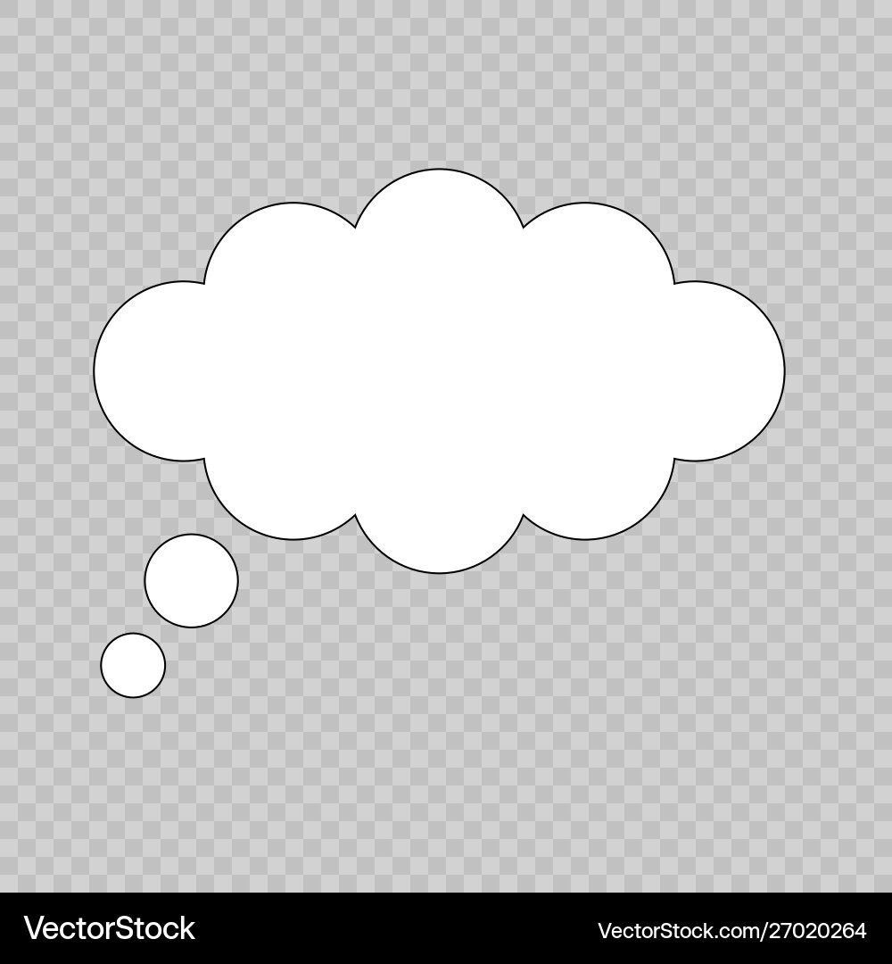 Cartoon Cloud Speech Bubbles Royalty Free Vector Image
