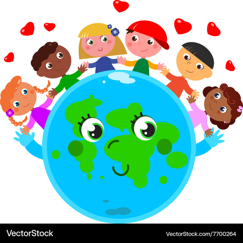 Peace around the world Royalty Free Vector Image