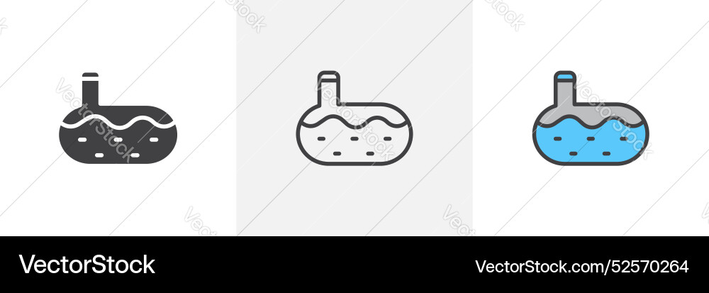 Sewerage tank icon set on white background Vector Image