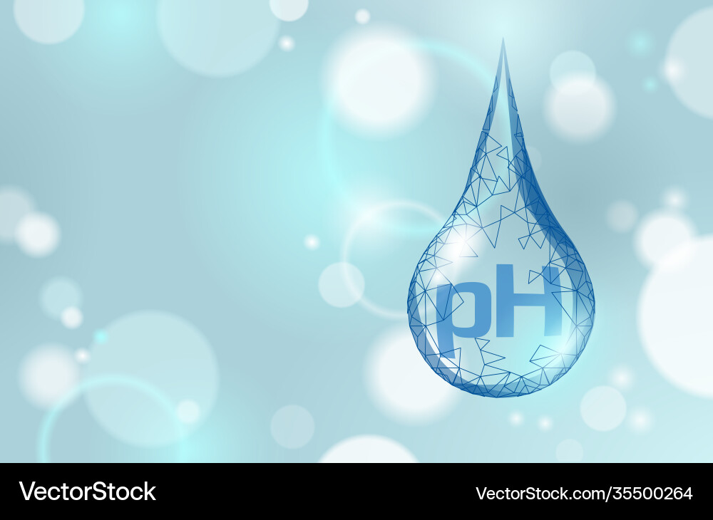 Water ph laboratory analysis chemistry science Vector Image