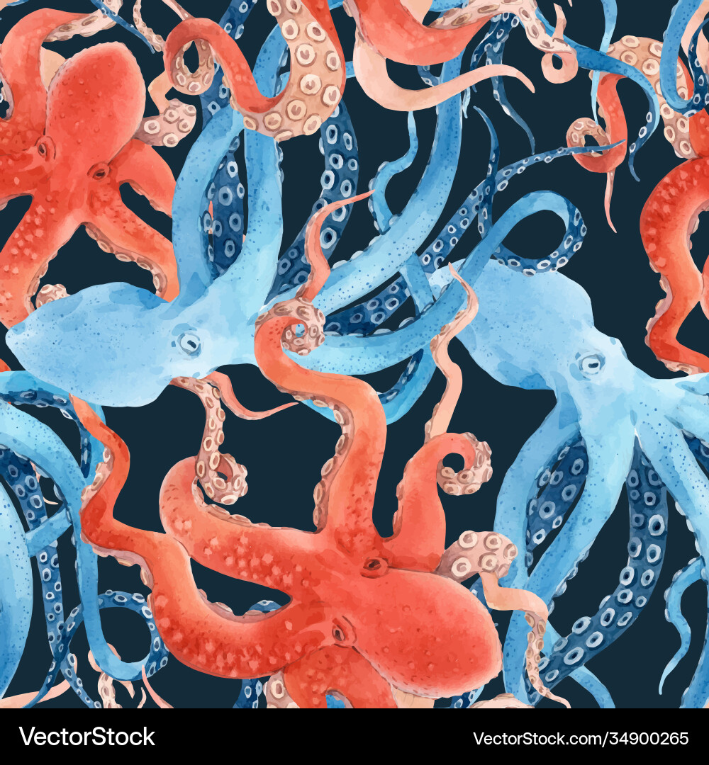 Beautiful seamless underwater pattern Royalty Free Vector
