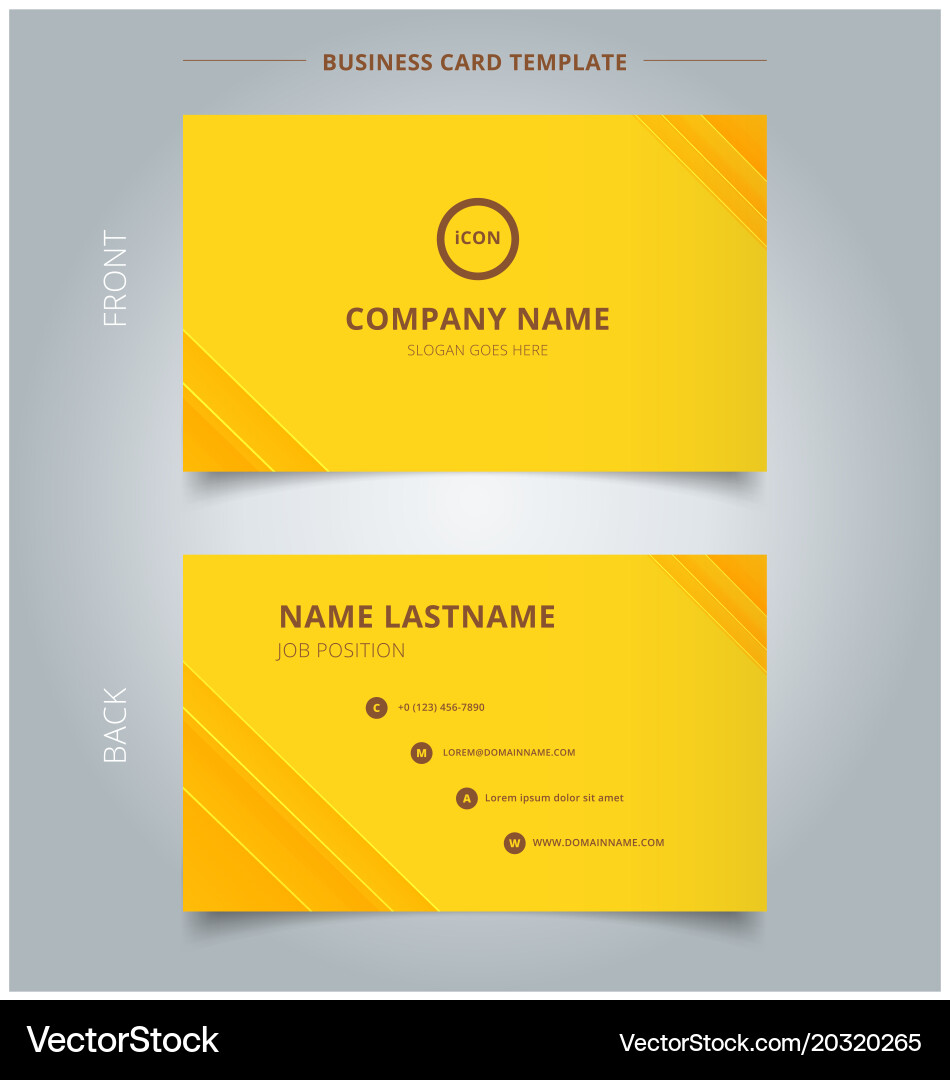Creative business card and name template Vector Image