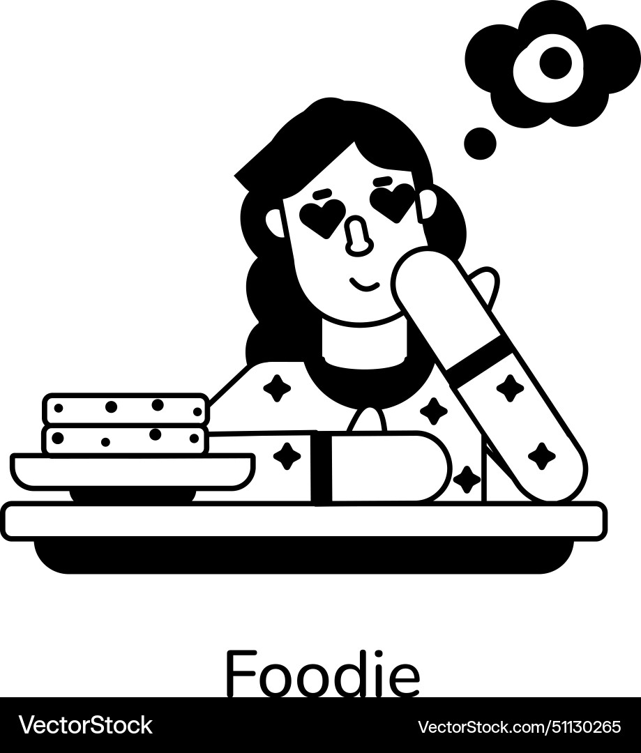 Foodie Royalty Free Vector Image - VectorStock