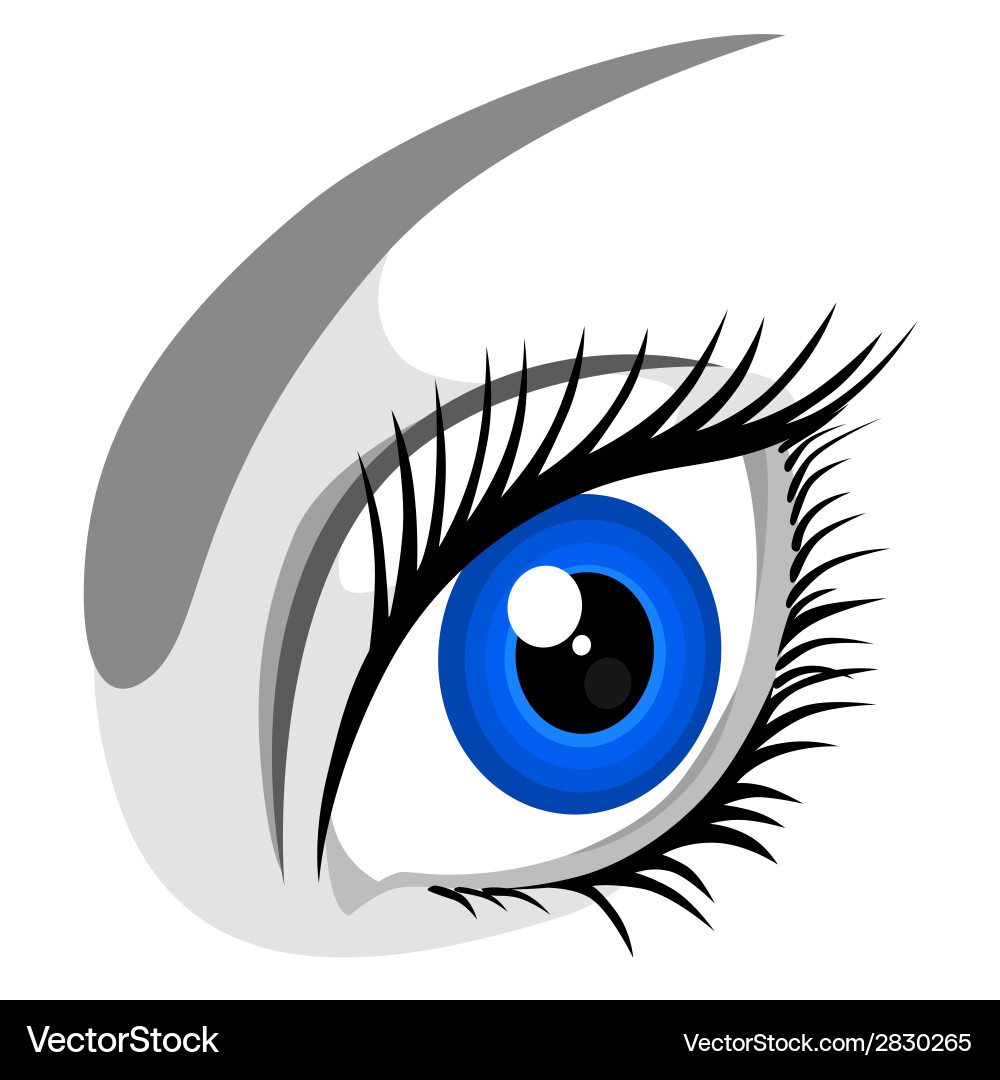 Human eye Royalty Free Vector Image - VectorStock
