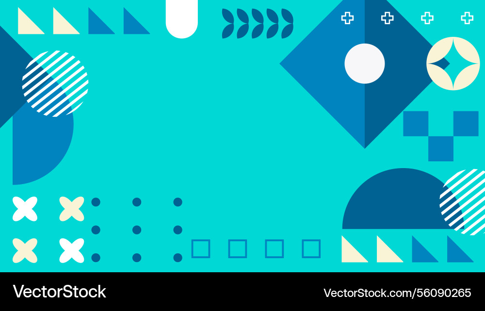 Vibrant abstract geometric background with bold Vector Image