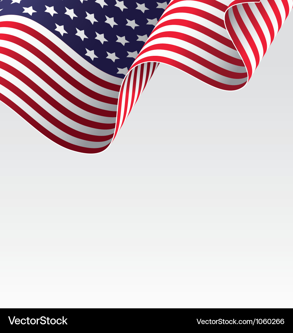 American flag Royalty Free Vector Image - VectorStock