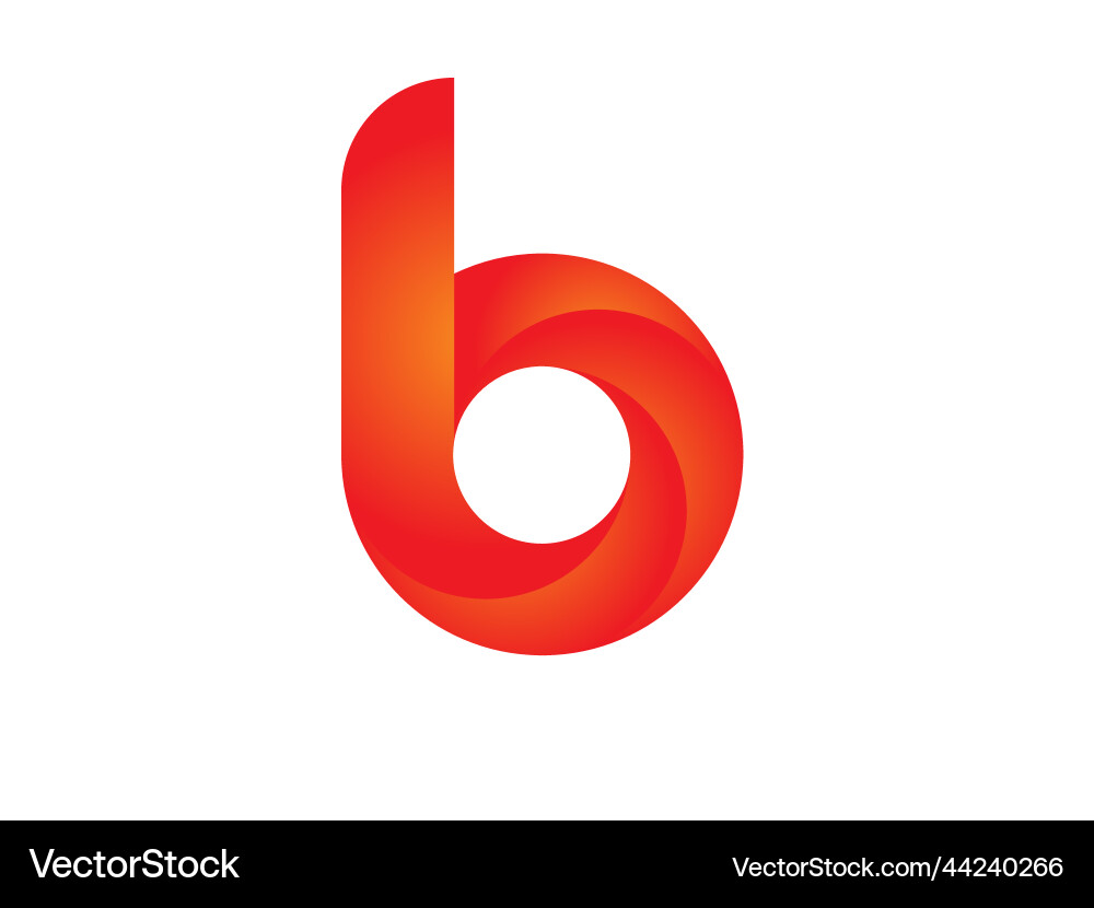 B modern logo design digital png Royalty Free Vector Image