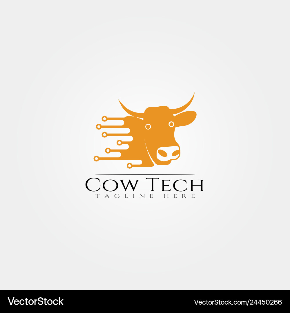 Cattle Farm Icon - Animal Logo Royalty Free Vector Image
